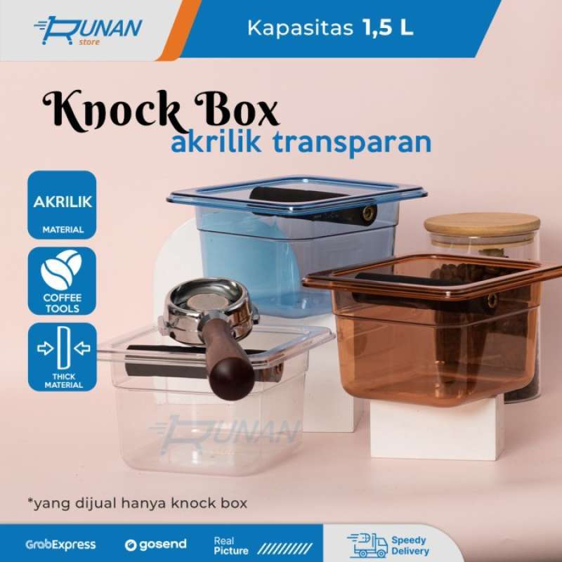 Promo Knock Box Acrylic - Tempat Sampah Kopi 10cm Coffee Bin Barista ...