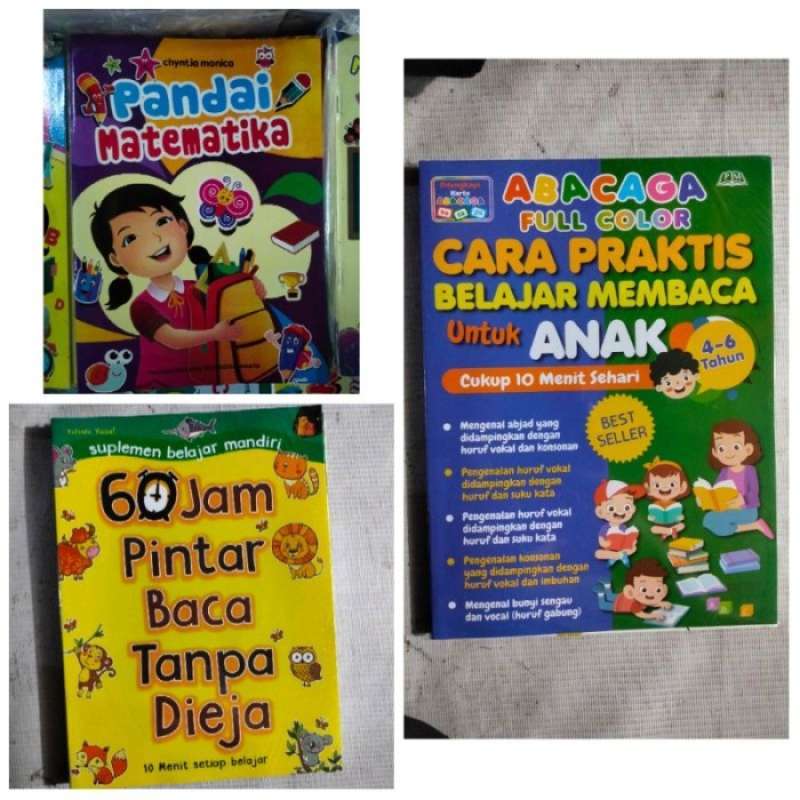 Promo Ori Paket Anak Paud Abacaga - 60 Jam Pintar Baca Tanpa Dieja + 1 ... Promo Ori Paket Anak Paud Abacaga - 60 Jam Pintar Baca Tanpa Dieja + 1 ...