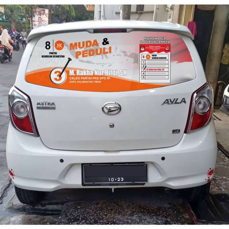 Jual Stiker One Way / Oneway Vision Stiker Tembus Pandang Kaca Belakang ...