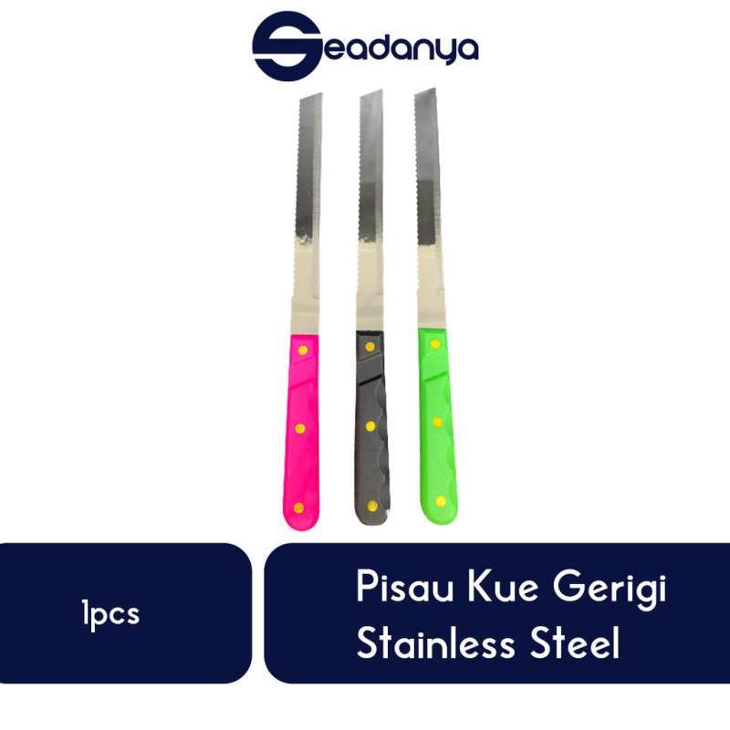 Jual Pisau Roti Aneka Bentuk 1pcs Stainless Steel-alat Pemotong Roti ...