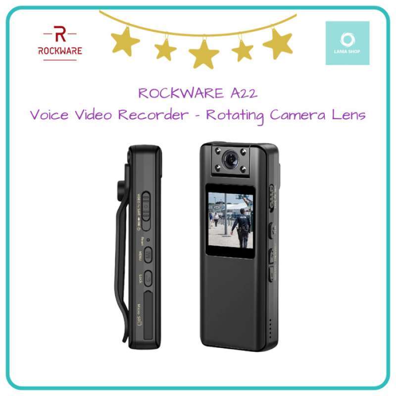 Jual Rotating Camera Portable Voice Video Recorder Rockware 128 Gb Di ...