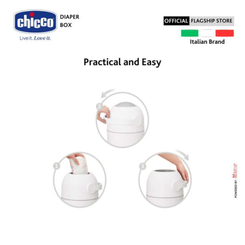 Jual Chicco Diaper Box,odour Proof System/tong Sampah Pampers/tempat ...