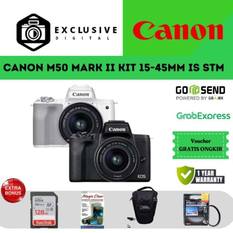 Promo Eos M50 Mark Ii Kit 15-45mm / M50 Ii Kit 15-45mm Is Stm Diskon 23% Di Seller Tuplens Store ...