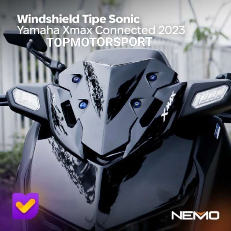 Promo Nemo Kaca Visor Windshield Yamaha Xmax New Connected Tipe Sonic ...