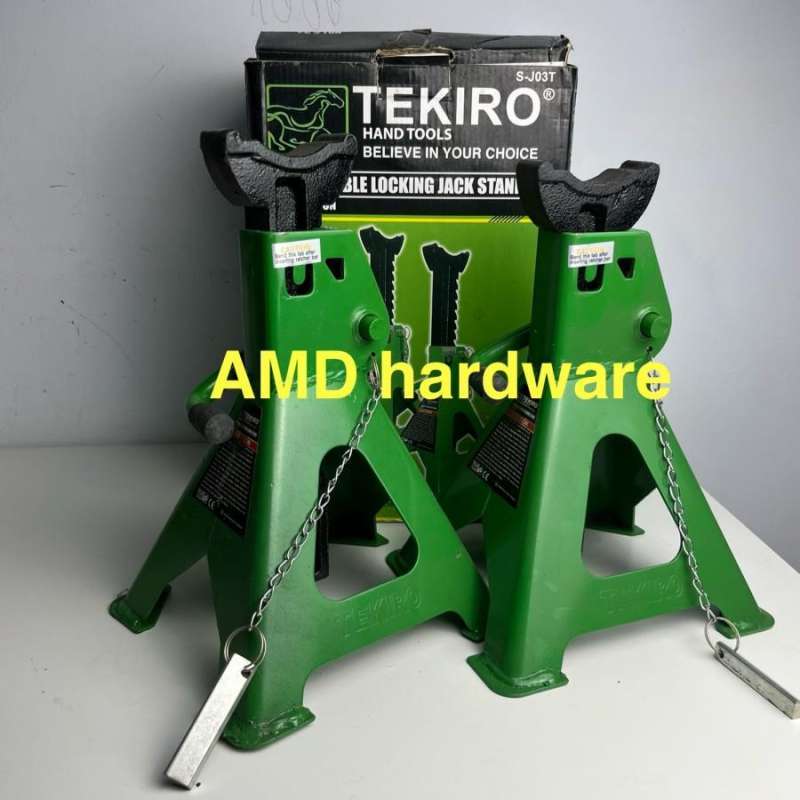 Jual Original Tekiro Jack Stand 3 Ton Double Locking Tahanan Dongkrak ...