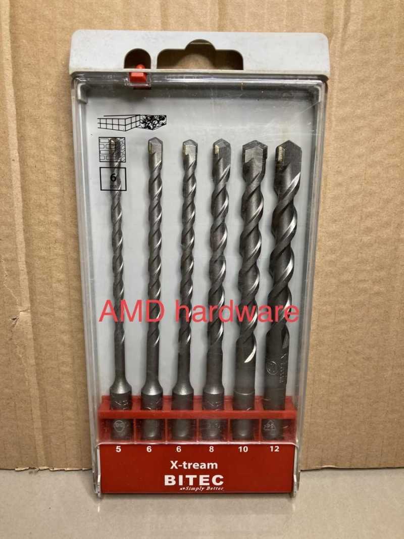 Jual Sds Plus Mata Bor Tembok Beton Set Bitec Xtream Rotary Hammer 4 / ...