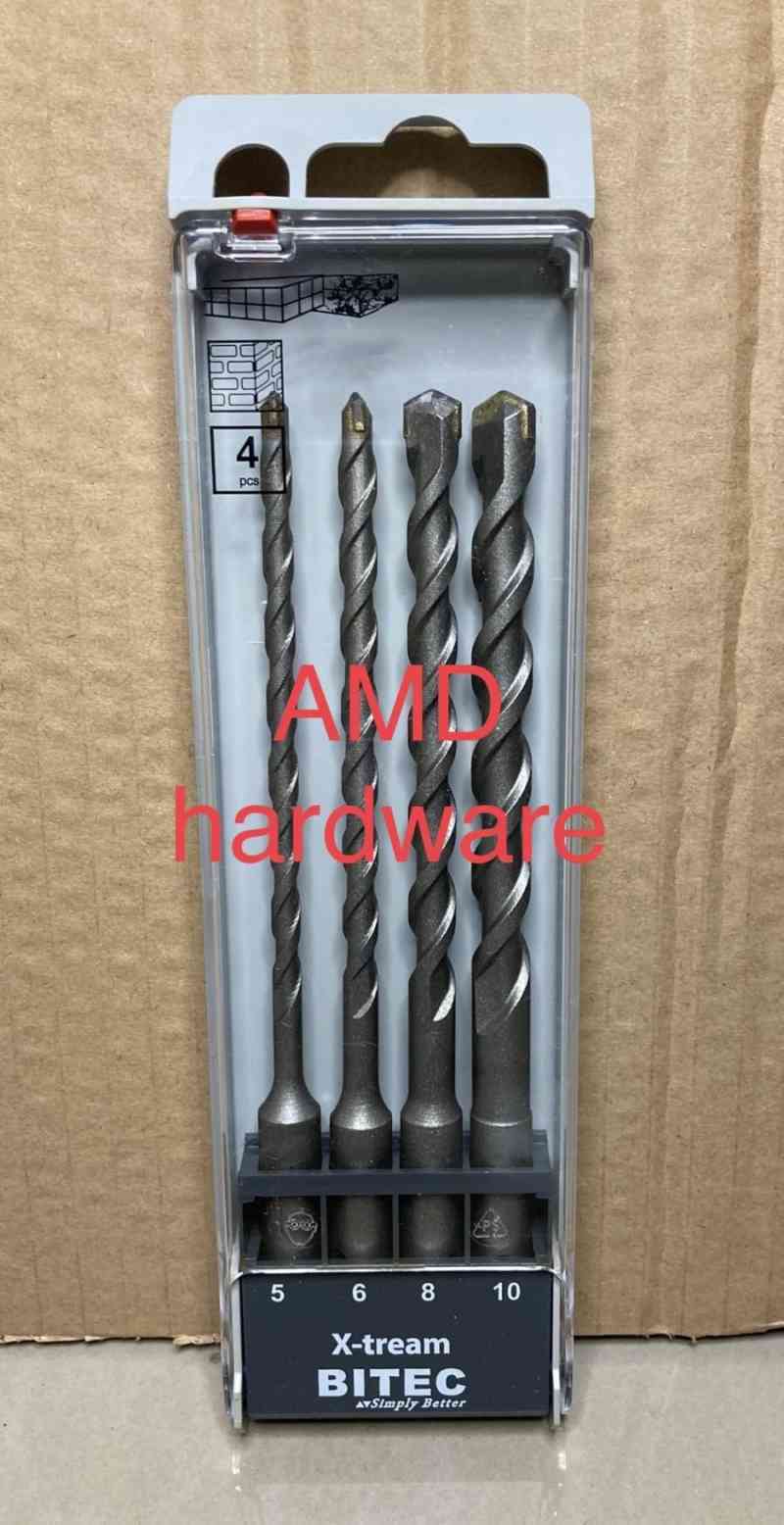 Jual Sds Plus Mata Bor Tembok Beton Set Bitec Xtream Rotary Hammer 4 / ...