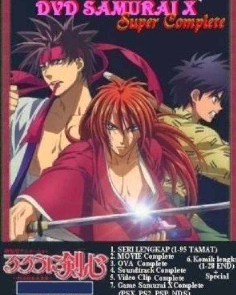 Jual Dvd Samurai X (rurouni Kenshin) Complete Di Seller Noelle ...