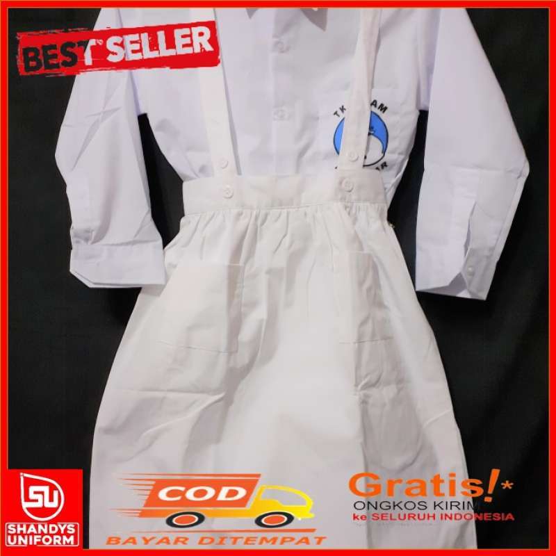 Jual Seragam Tk Al-azhar Model Rok Kodok Warna Putih - 2 Di Seller ...
