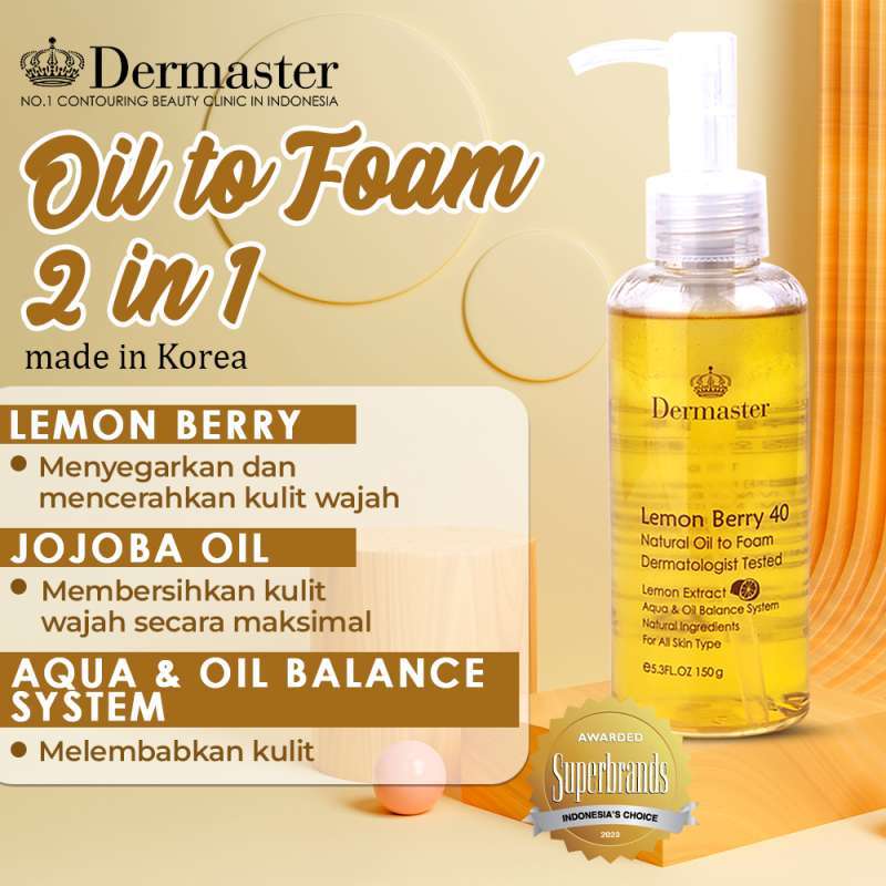 Jual Dermaster Oil To Foam 2 In 1 - 150 Ml Di Seller Dermaster Shop - Petojo Selatan, Kota ...