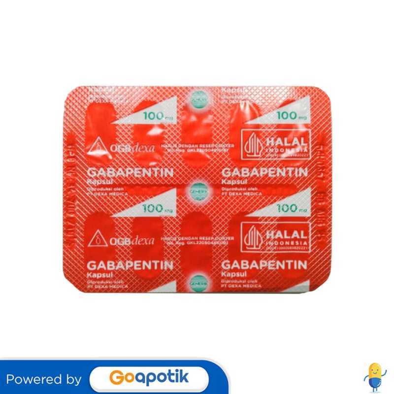 Jual Gabapentin Ogb Dexa Medica 100 Mg Strip 10 Kapsul Di Seller Apotek ...
