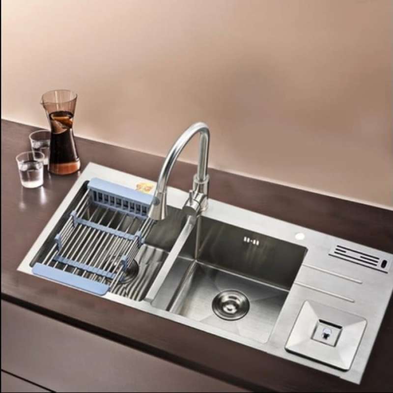 Promo Kitchen Sink Stainles 10048 Paket Komplit+kran Pipa/bak Cuci ...