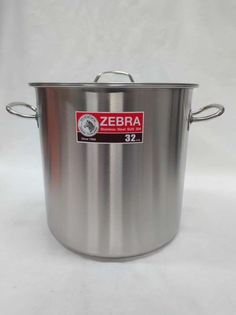 Promo Zebra Stainless Steel Stockpot Panci Tinggi 32cm 25 Liter Diskon ...