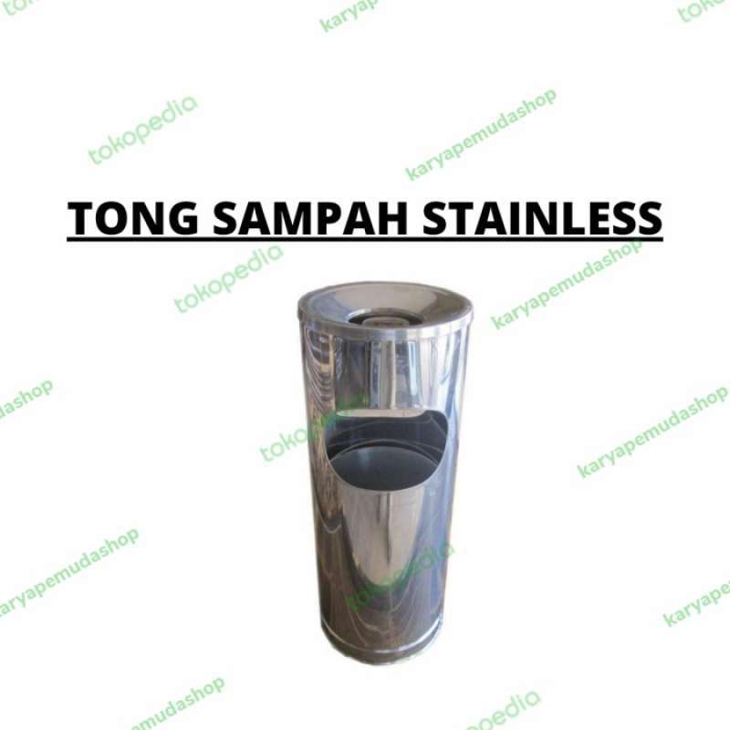 Promo Promo- Tong Sampah Stainless + Asbak 1/ Tong Sampah / Tempat ... Promo Promo- Tong Sampah Stainless + Asbak 1/ Tong Sampah / Tempat ...