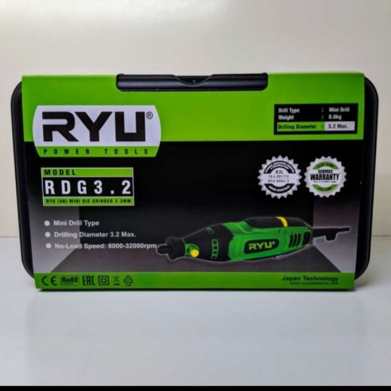 Promo Mini Die Grinder Ryu Rdg-3.2 Mini Drill Mini Tuner Mesin Bor ...