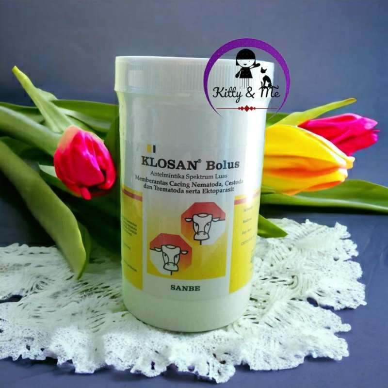 Jual Obat Cacing Hewan Sapi Kerbau Kuda Klosan 12 Bolus Spektrum Luas ...