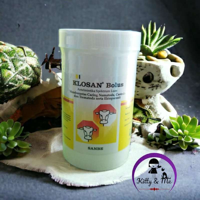 Jual Obat Cacing Hewan Sapi Kerbau Kuda Klosan 12 Bolus Spektrum Luas ...