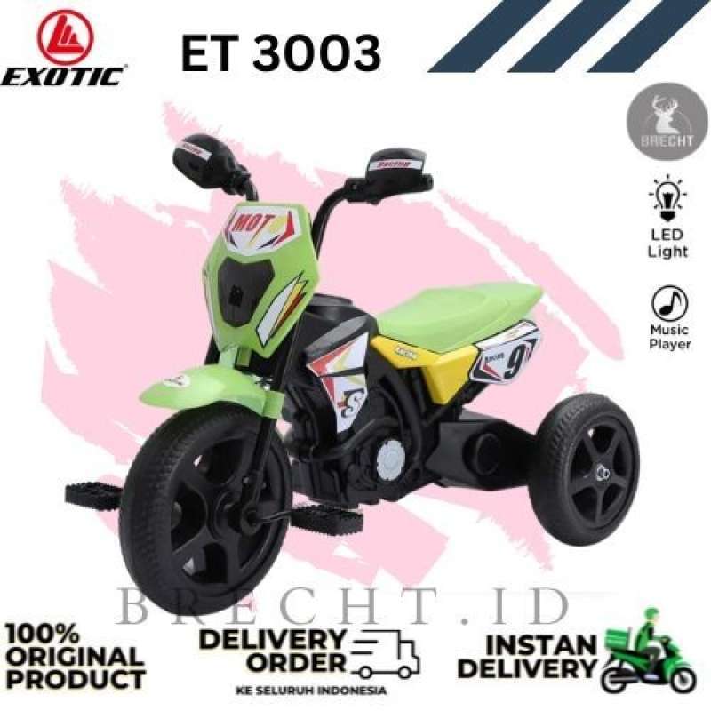 Promo Promo- Mainan Anak Motor Aki Dan Gowes Exotic Emt 2214 Triad 2in1 ...