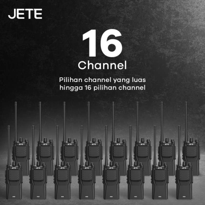 Promo Baru Ht Handy Talky 16 Channel Jete H101 Jarak 5km - 2th Baru ...
