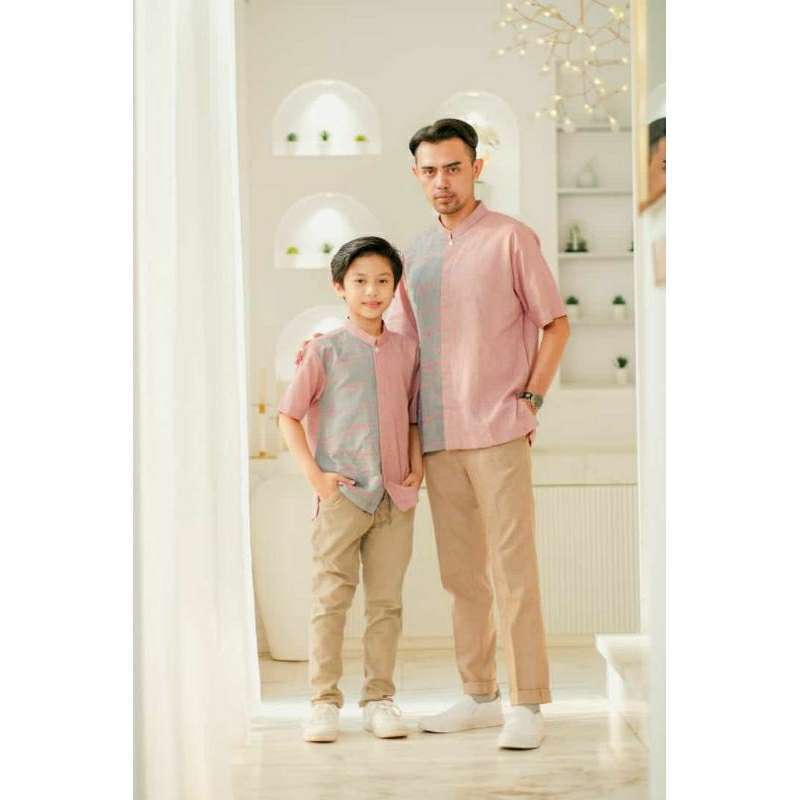Promo Baju Koko Terbaru Koko Couple Ayah Dan Anak Hasbi Series Koko Althaff Koko Al Haramain ...