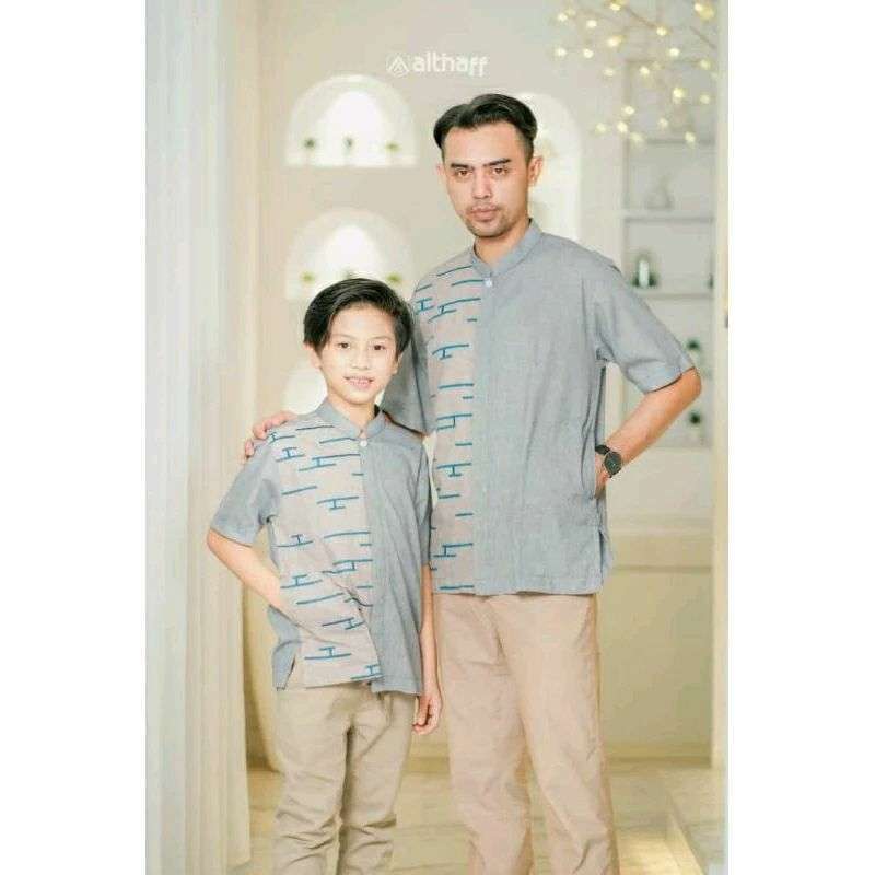 Promo Baju Koko Terbaru Koko Couple Ayah Dan Anak Hasbi Series Koko Althaff Koko Al Haramain ...