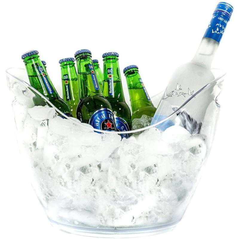 Jual Wine Beer Bucket / Ember Bir Es 7,5 Liter Bahan Acrylic - Hitam Di ...