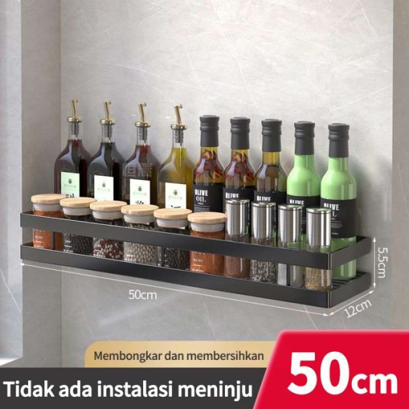 Jual Rak Bumbu Dapur Dinding Kitchen Rack Tempat Pisau Rak Gantung ...