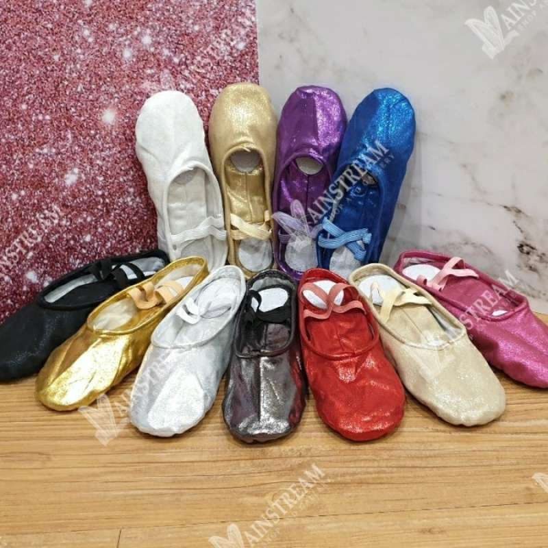 Jual Sepatu Ballet Semi Kulit Kids Shiny- Swan Di Seller My Lapak 77 ...