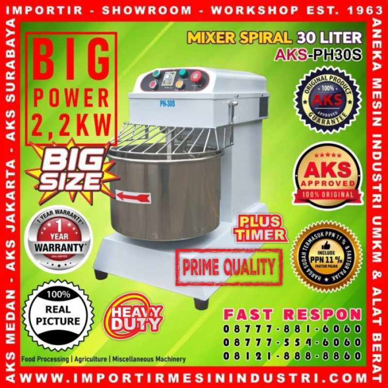 Promo Spiral Mixer 30 Liter Double Speed Aks Ph-30s Mixer Adonan Roti Diskon 23% Di Seller Satou ...