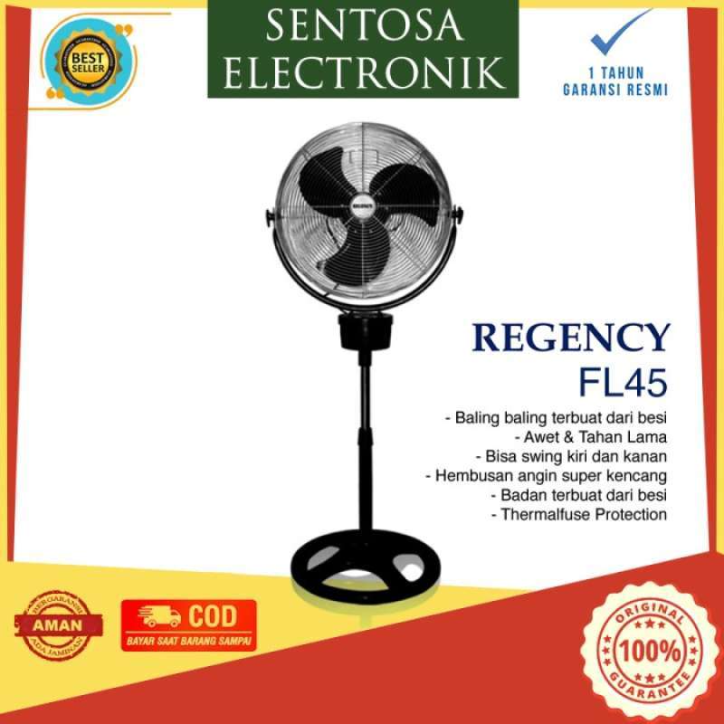Promo Regency Fl45 Kipas Angin Tornado Standing Berdiri Ukuran 18 Inch Diskon 23% Di Seller ...