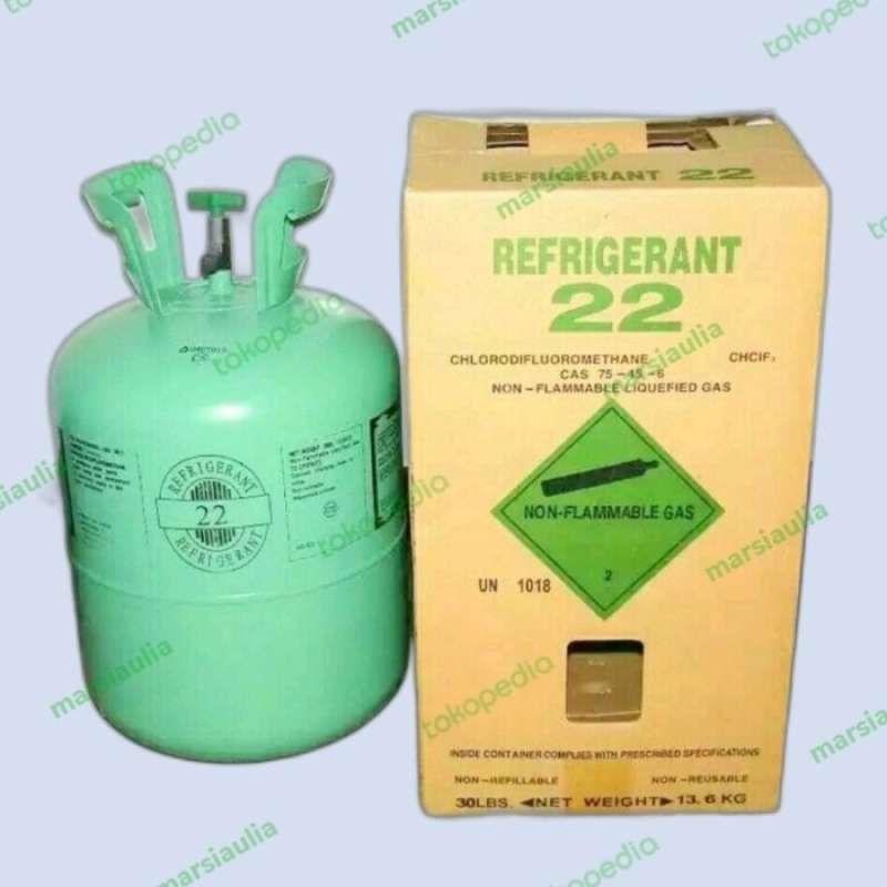 Promo Fre On R22 Full Can 13.6 Kg Segel Refrigerant R22 Isi 13,6 Kg Diskon 23% Di Seller Ogata ...