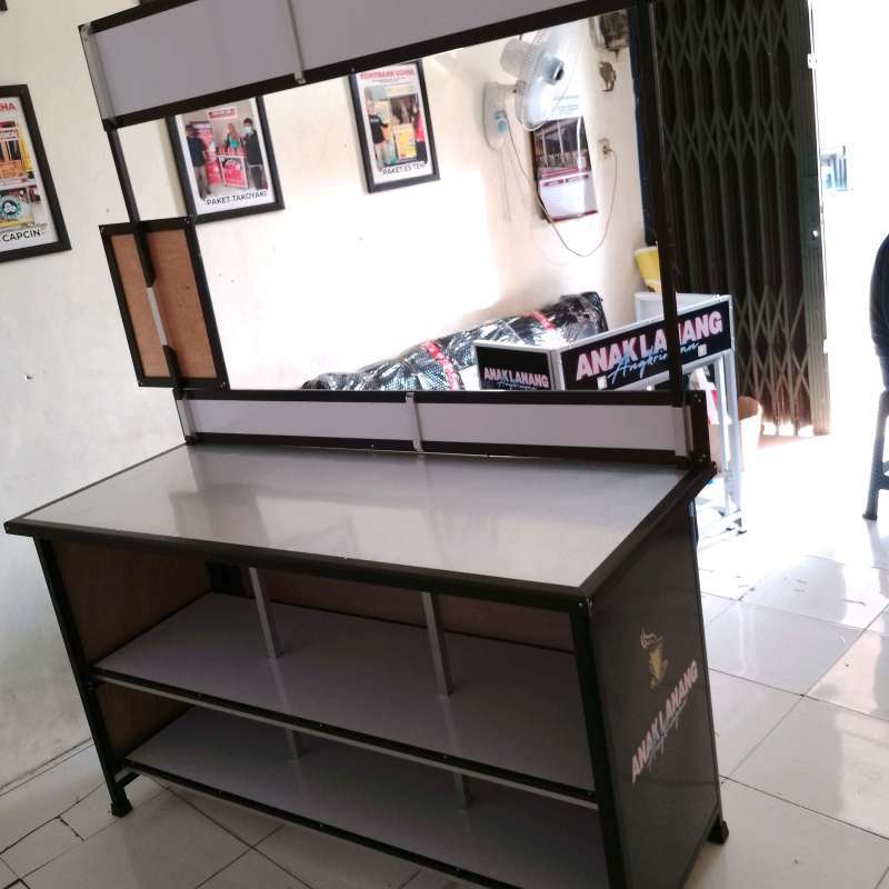Jual Booth Portable Meja Lipat Gerobak Lipat Ukuran 1,5 Meter Berbahan ...