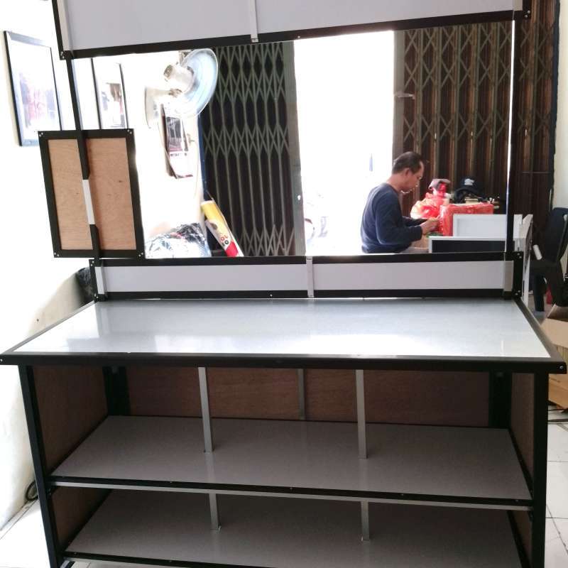 Jual Booth Portable Meja Lipat Gerobak Lipat Ukuran 1,5 Meter Berbahan ...