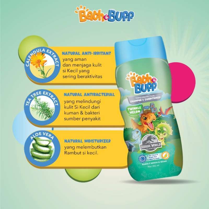 Promo Bath & Buff Shampoo And Conditioner 200ml - Shampoo Anak - Murah ...