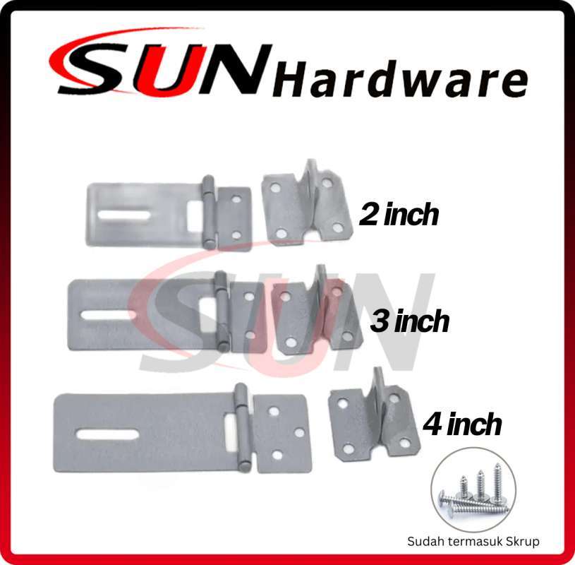Jual Overpal Gembok Plat 2 3 4 Inch Tempat Cantolan Engsel Pintu Gudang ...