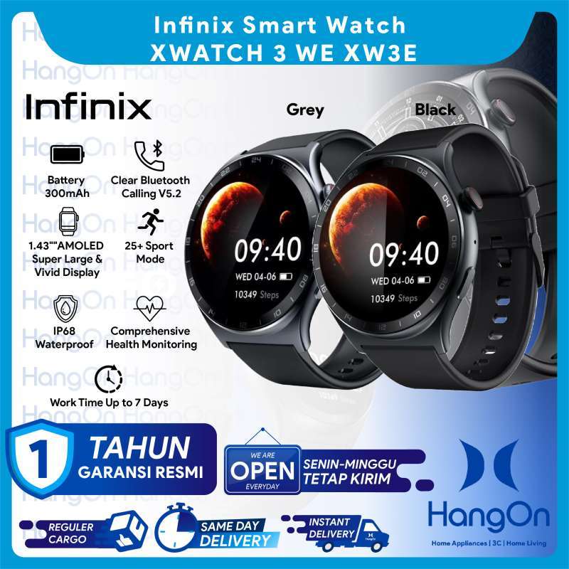 Promo Infinix Smart Watch Xwatch 3 We Smartwatch Xw3e 300mah Diskon 50% Di Seller Hangon ...