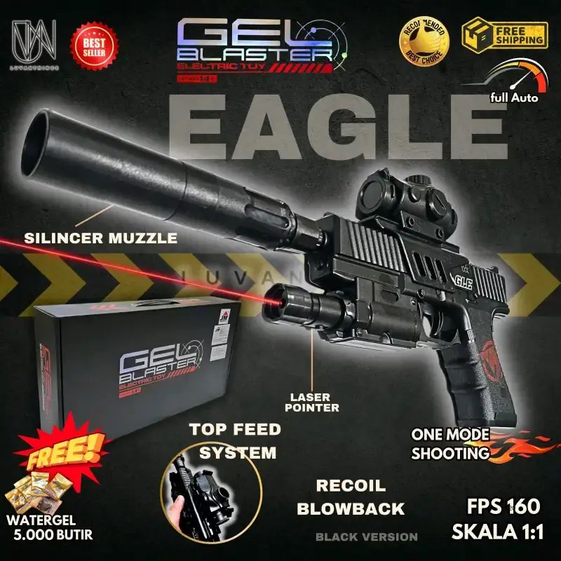 Promo Mainan Tembakan Anak Water Gel Blaster Hand Gun Eagle Wgg Toy ...