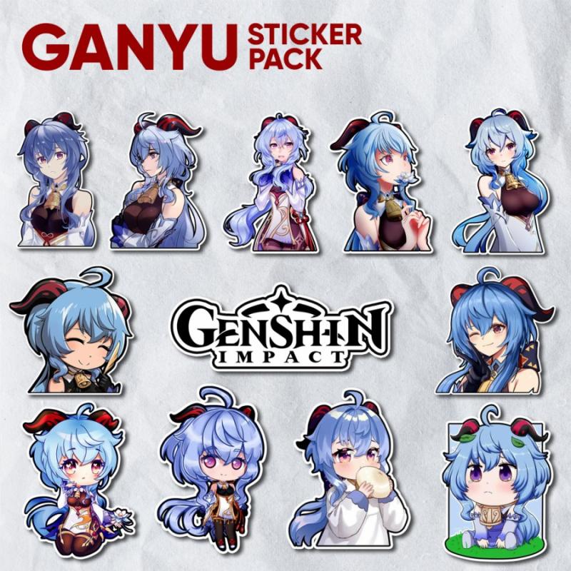 Jual Sticker Genshin Ganyu / Stiker Pack Anime Waterproof Di Seller ...