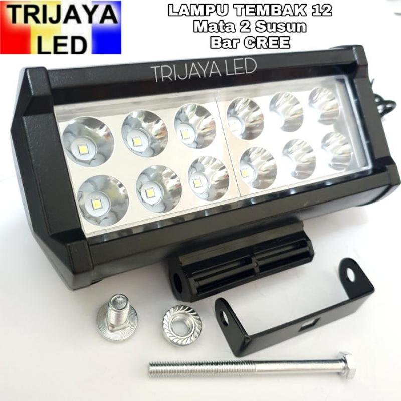 Promo Premium Lampu Tembak Led Bar Cree Strobo 12 Mata Worklight Sorot ...