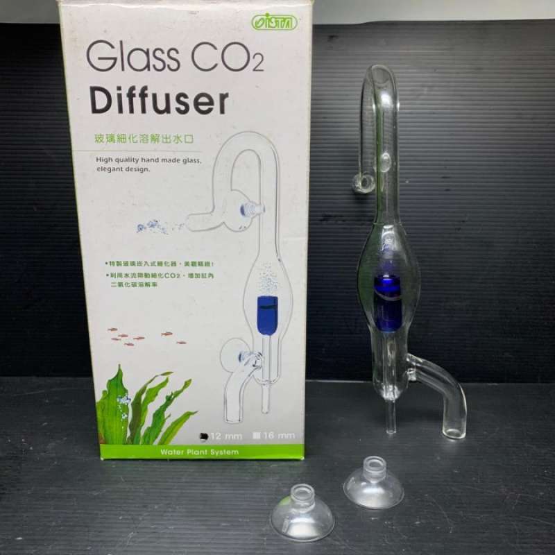 Promo Ista Inline Glass co2 Diffuser 16mm dan 12mm / built in Diffuser ...