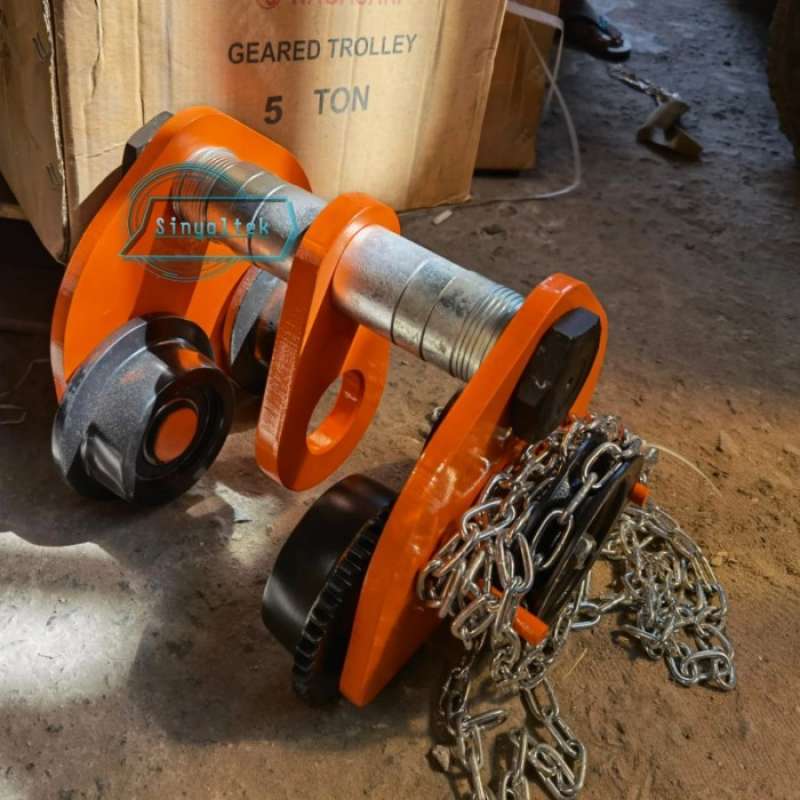 Promo gear trolley 1 ton x 3 meter Heavy duty Geared trolley Original ...