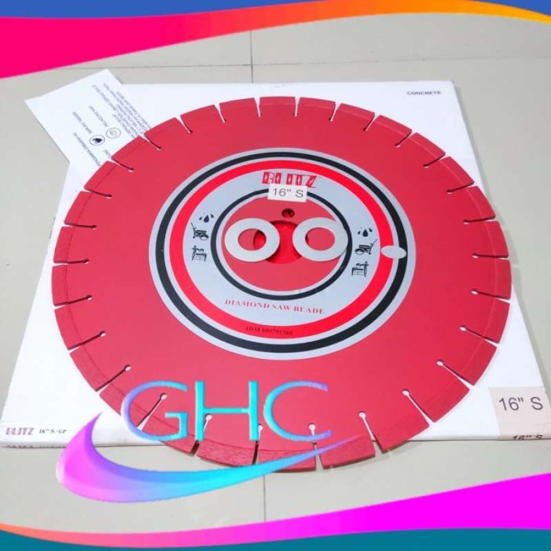 Promo Mata Potong Beton / Aspal 16 Inch Diamond Cutting Wheel 16 BLITZ ...