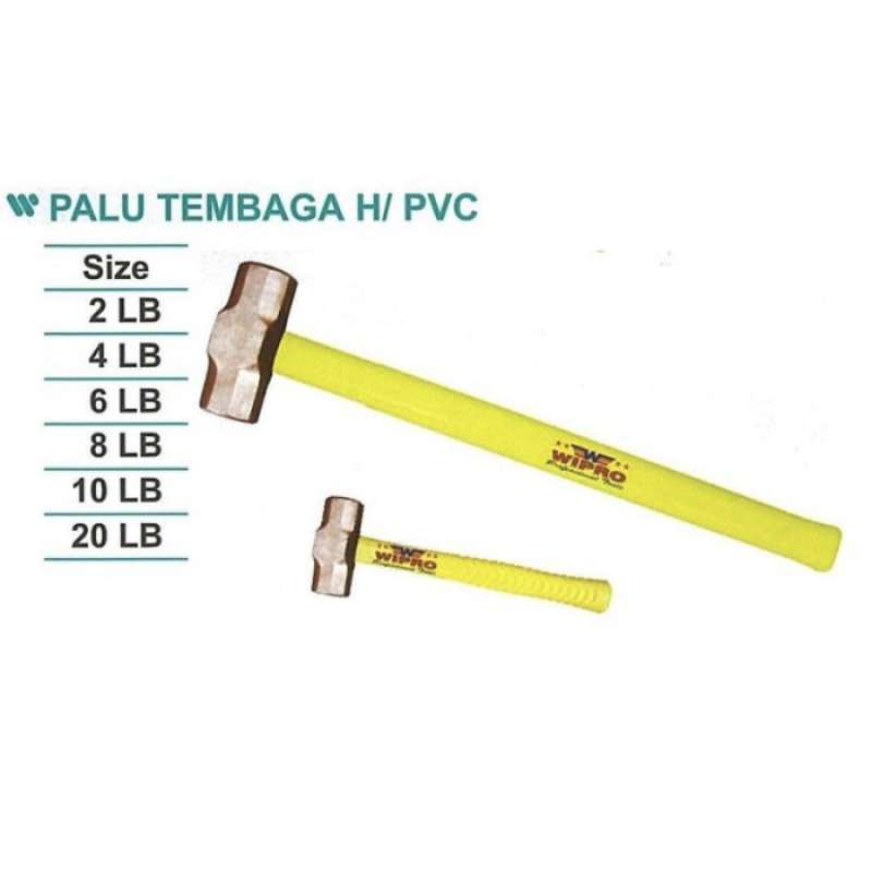 Promo Palu Tembaga Handle Pvc Size 10kg (20lb) - Wipro Diskon 23% Di ...