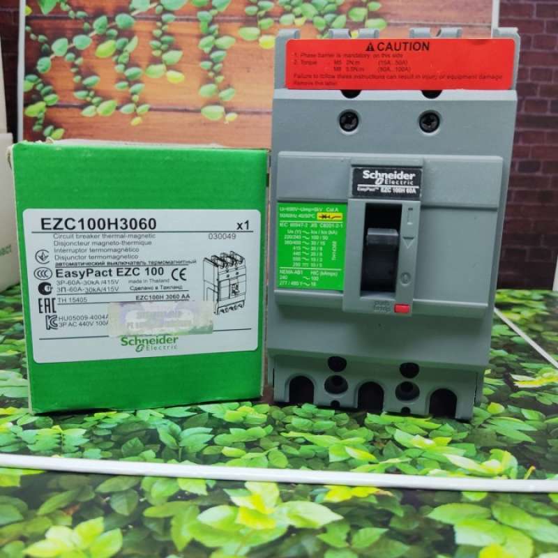 Promo MCCB EZC / Breaker EasyPact Schneider EZC100H 3P 60A ezc100h3060 Diskon 23% di Seller ...