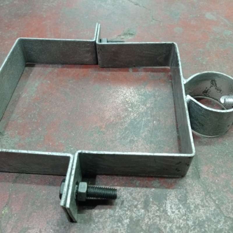 Promo Klem Tiang Pju / Clamp Tiang Ornament Ukuran 1.5 Inch Ke Beton ...