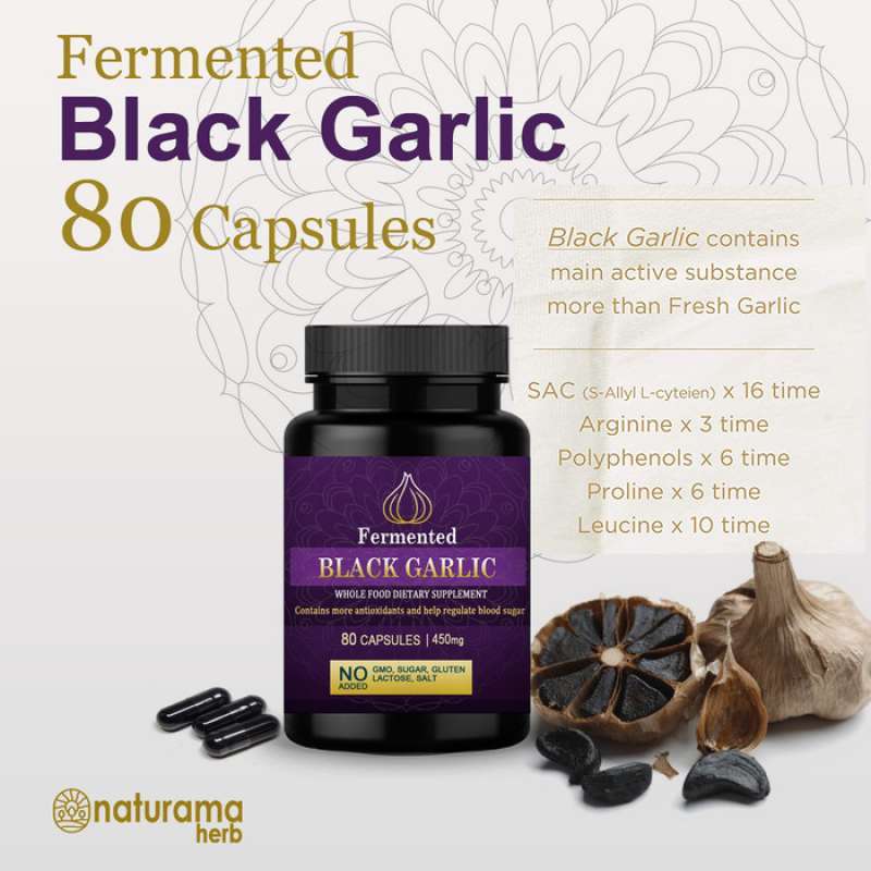 Promo Fermented Black Garlic Capsules Diskon 23% di Seller Faziya Store ...