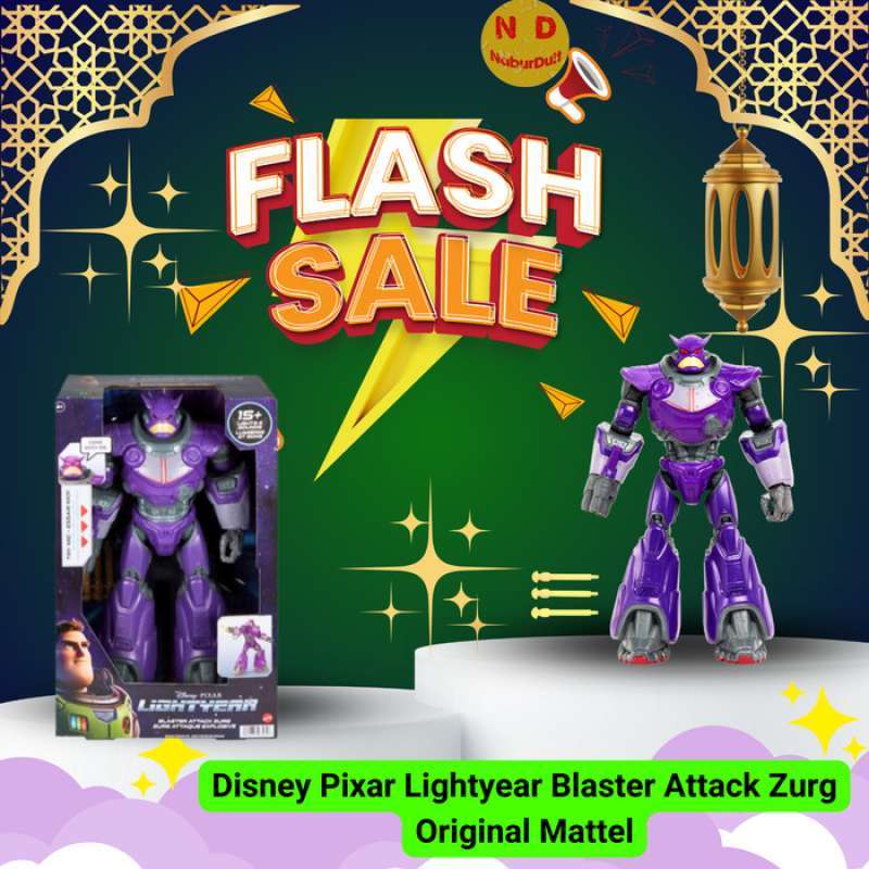 Promo Disney Pixar Lightyear Blaster Attack Zurg Original Mattel Diskon ...