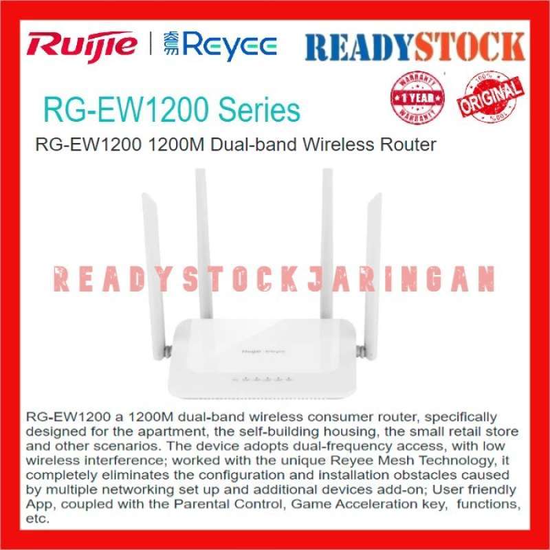 Promo RUIJIE Reyee RG-EW1200 1200M Dual-band Wireless Router Diskon 23% ...