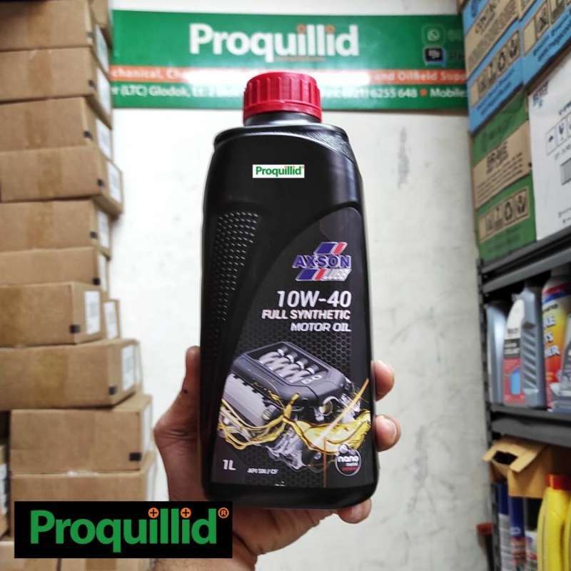 Promo Axson Full Synthetic Oil 10w-40 Oli Mesin Mobil Bensin 10w40 Api Sn Cf Diskon 10% Di ...