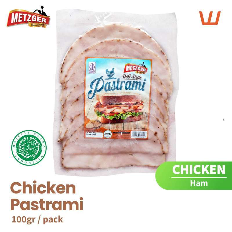 Jual Chicken Pastrami Daging Ham Ayam Halal Metzger 100gr Di Seller ...
